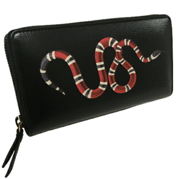 Gucci | Bags | Gucci Snake Print Wallet King Alessandro Michele ...